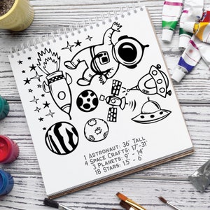 Out of This World Wall Decal Sticker Set | Space Objects Removable Wall ...