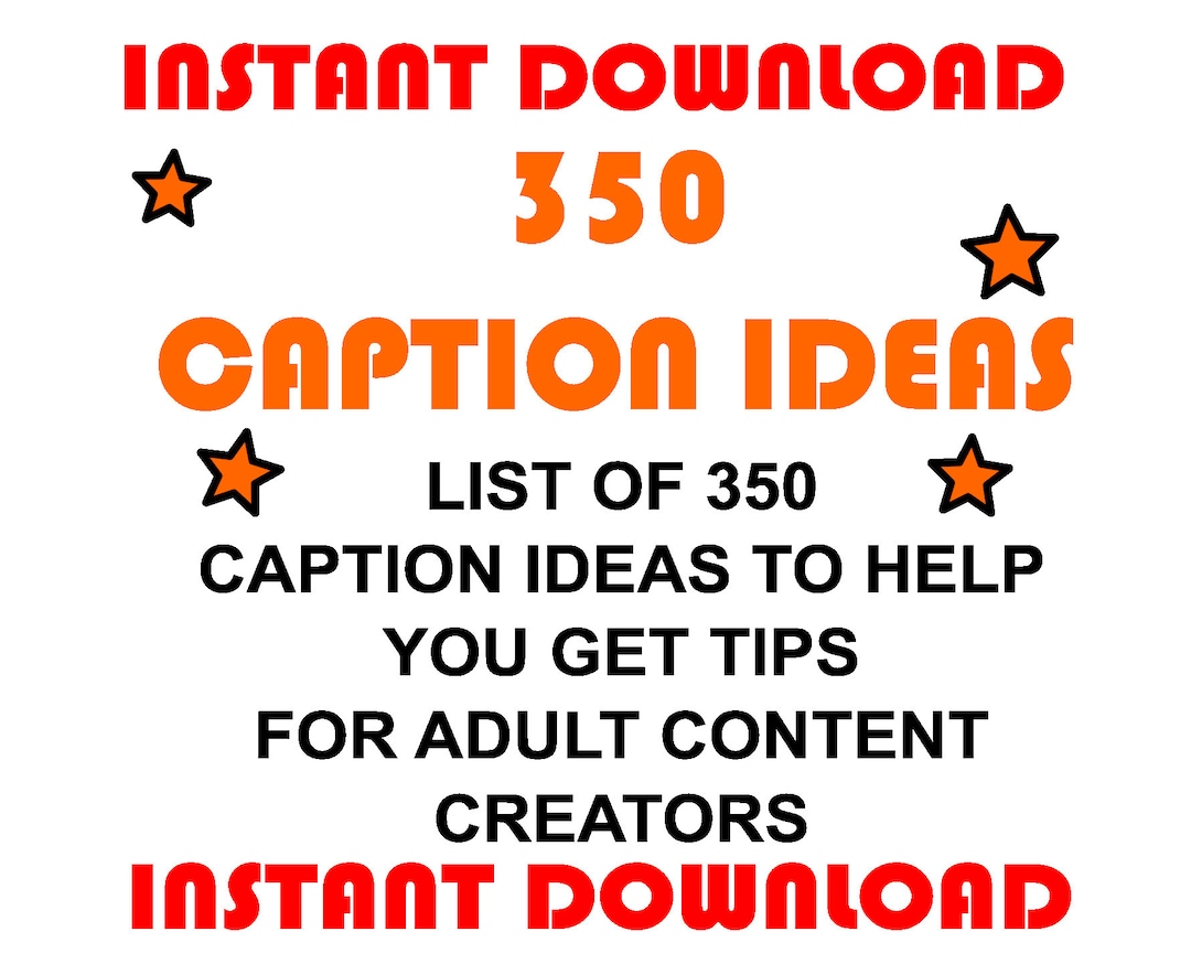 List of 350 Caption Ideas to Help You Get Tips for Adult Content Creators - Etsy