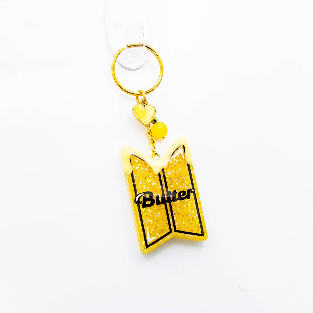 BTS Symbol Keychain Smooth Like Butter Bangtan Kpop Concert Accessory ...