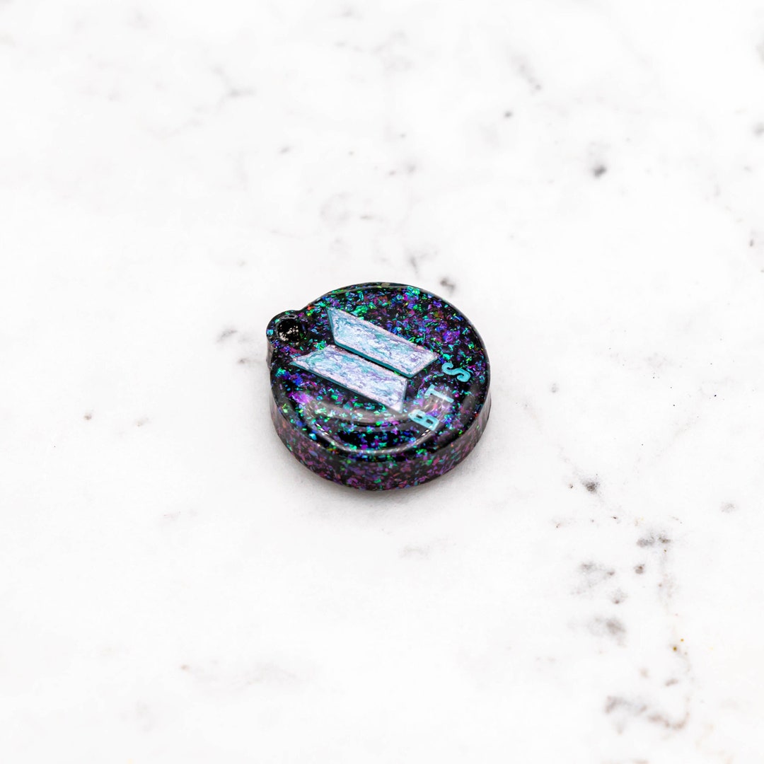 Color Shift BTS Army Pendant Violet Blue Green Changing Shimmer Sparkle ...