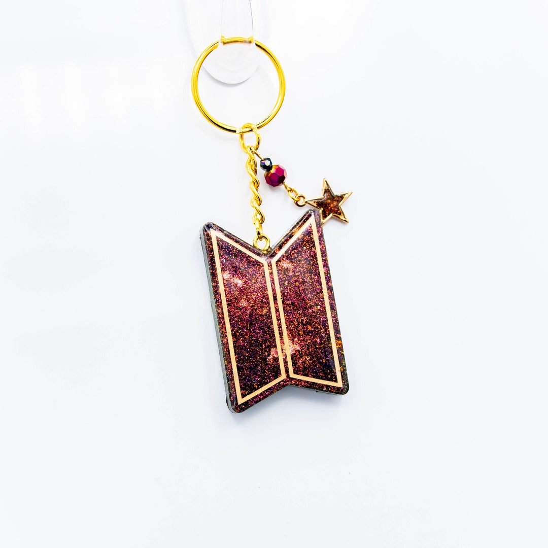 Suga Agust D Keychain - BTS Symbol Bleached Effect - Kpop Concert ...