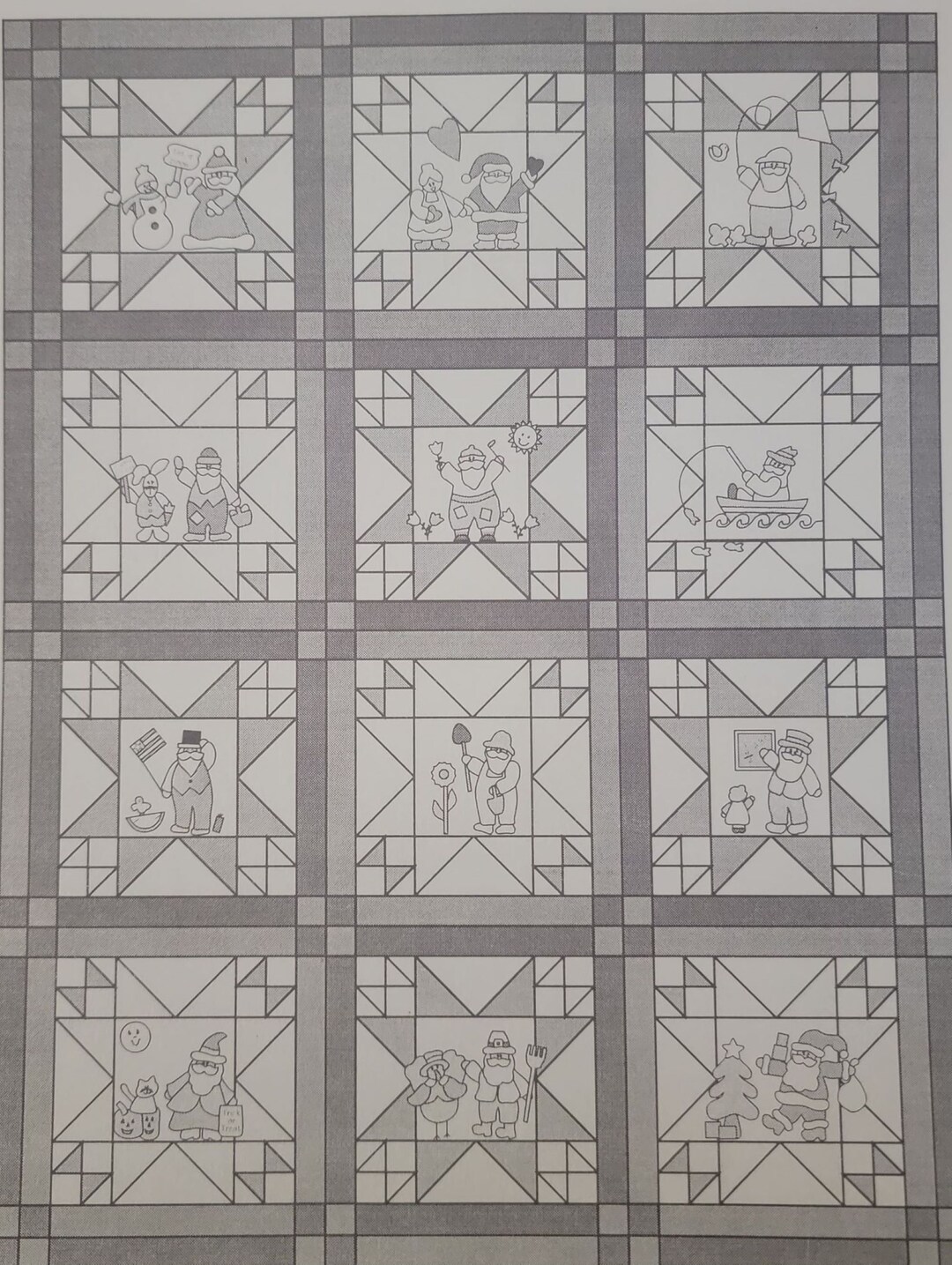 Christmas Throughout the Year Quilt Pattern by Linda Howell - Etsy