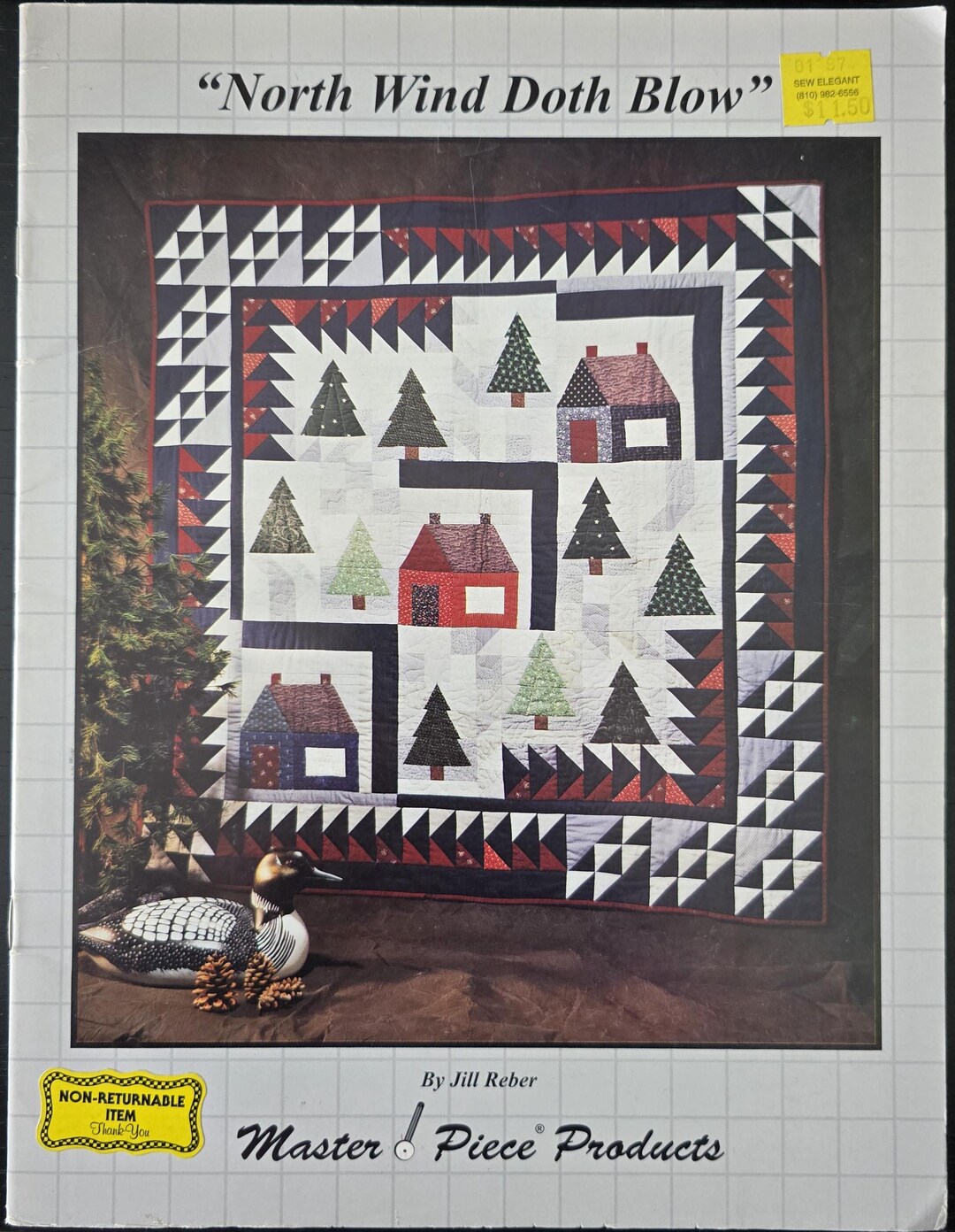 North Wind Doth Blow Quilt Pattern Booklet, Finished Size 48"x48", by ...