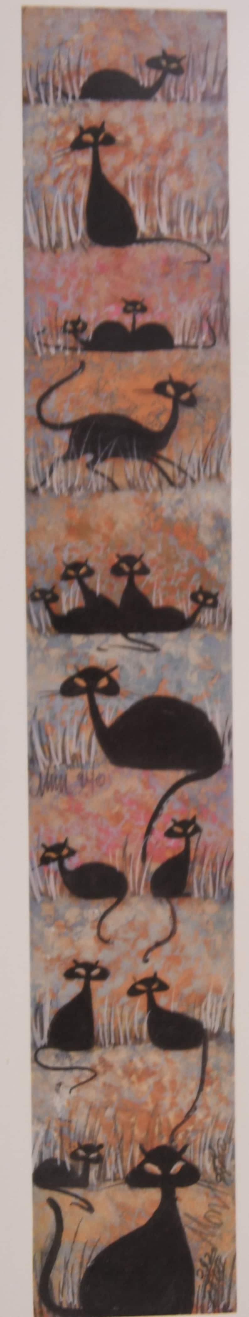 Pat's Cats, P. Buckley Moss, an Offset Lithograph, 1994, Art, Signed ...