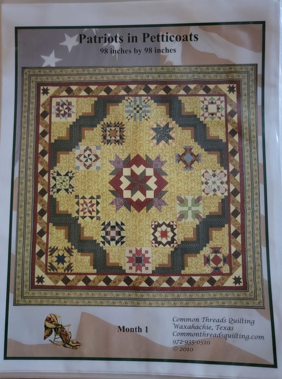 Quilt Pattern Patriots in Petticoats Quilt Block of the - Etsy