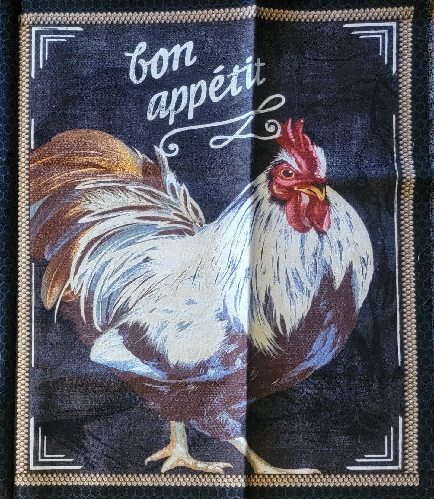 1 Fabric Panel-roosters bon Appetit by Whistler Studios, Windham ...