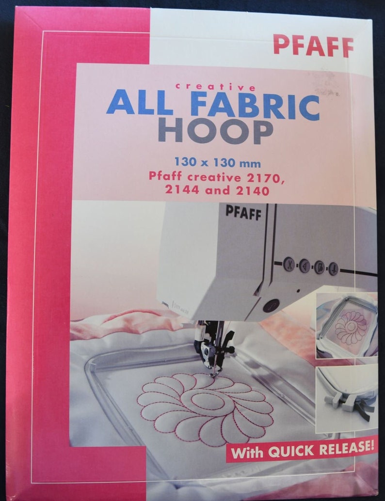 Pfaff Creative All Fabric Hoop 130 X 130 Mm With Quick Release, New ...