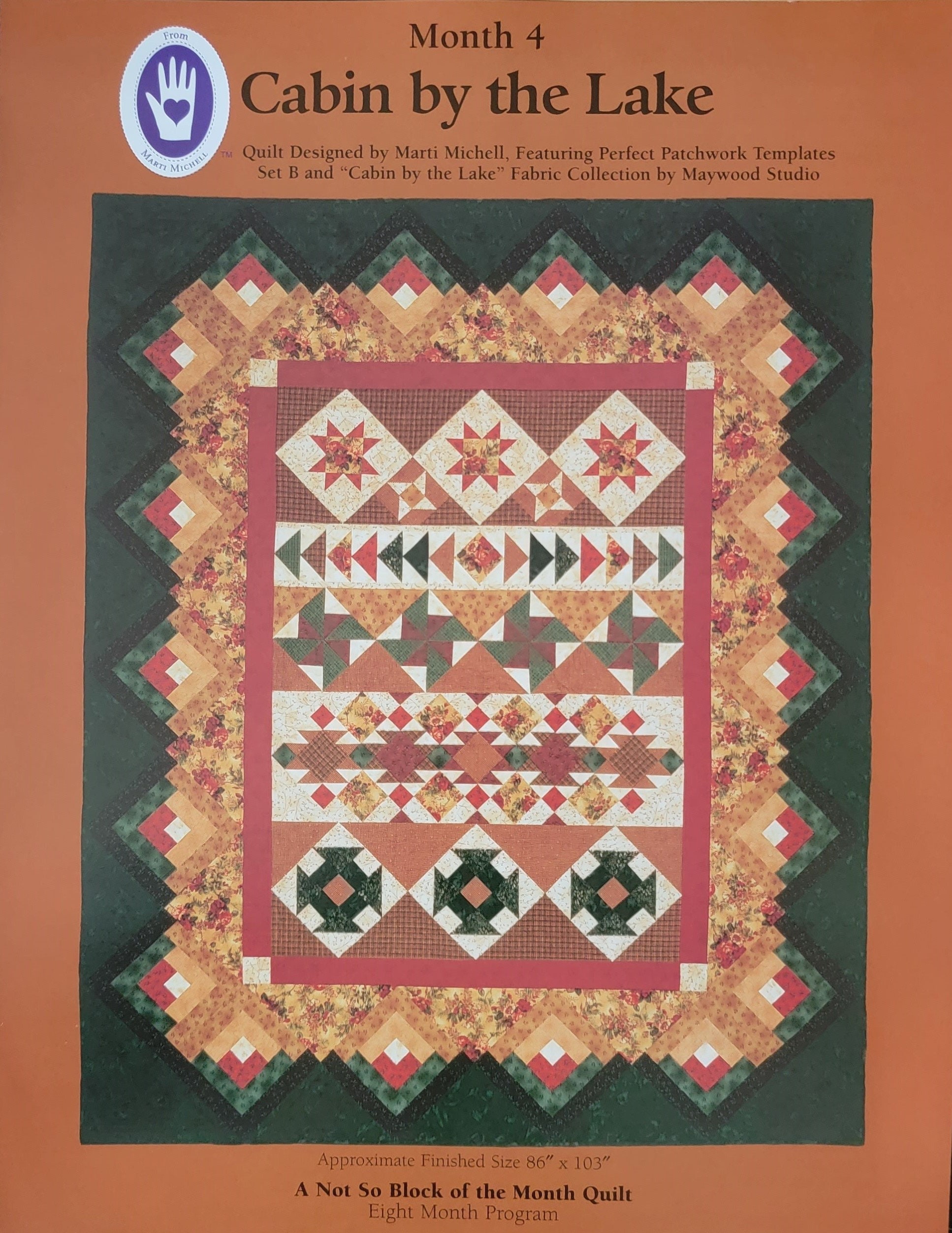 Cabin by the Lake - an 8 Month Quilt Block Pattern Series (all 8 Months ...