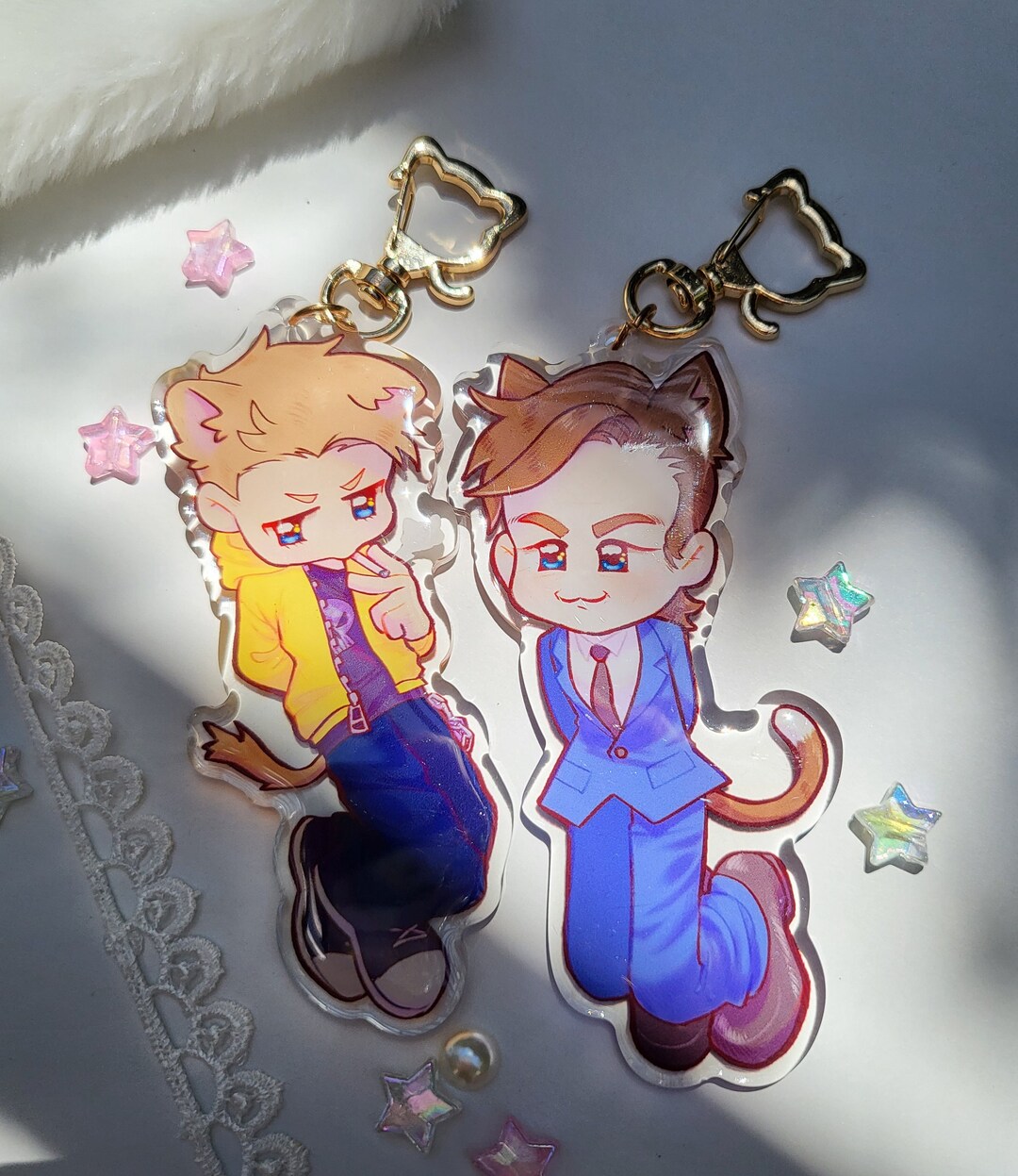 Catboy Saul Goodman Jesse Pinkman Bcs/brba Acrylic Keychains - Etsy