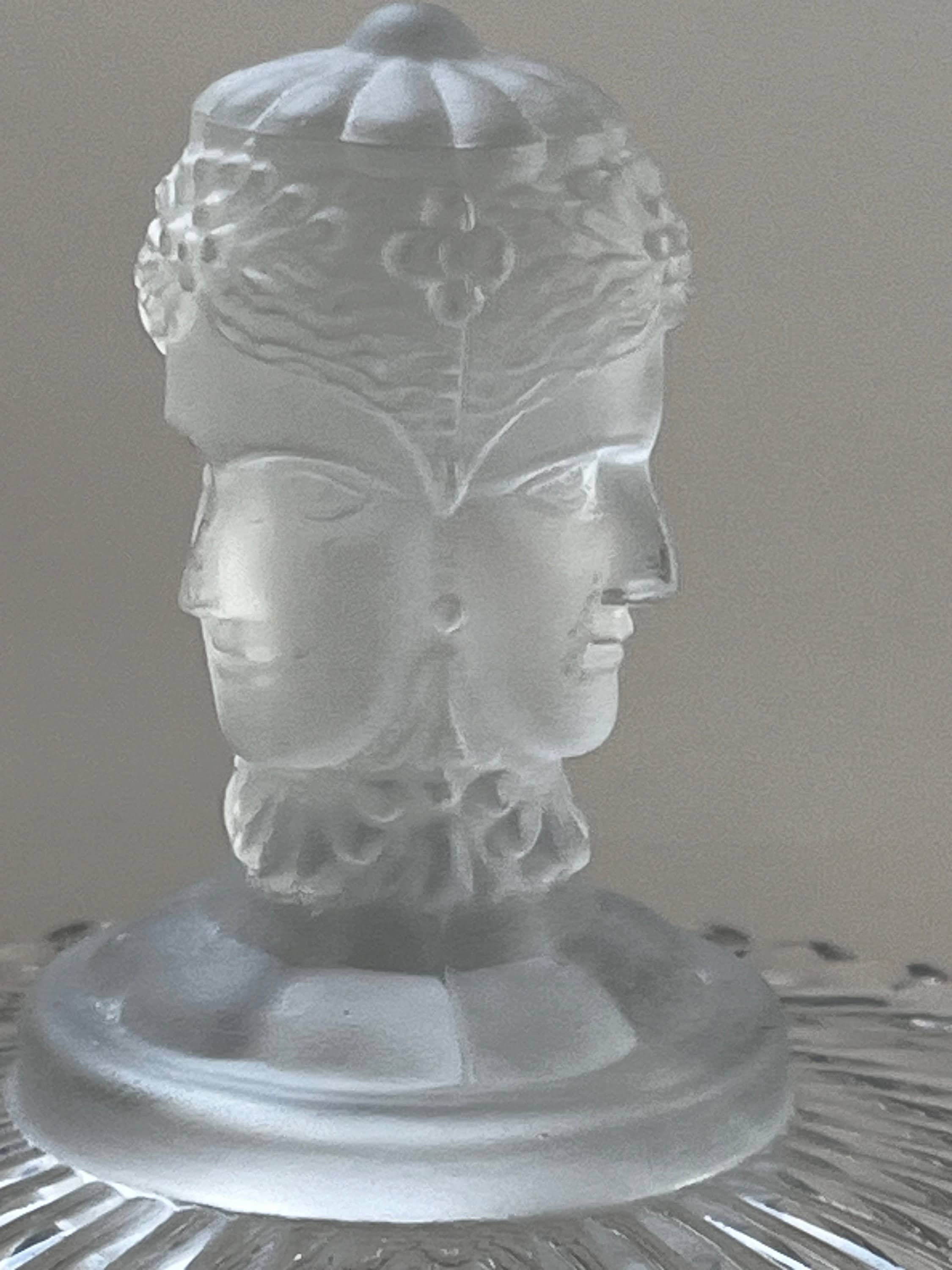 Imperial Glass Biscuit Jar 3 Sisters Made for the Museum of Modern Art ...