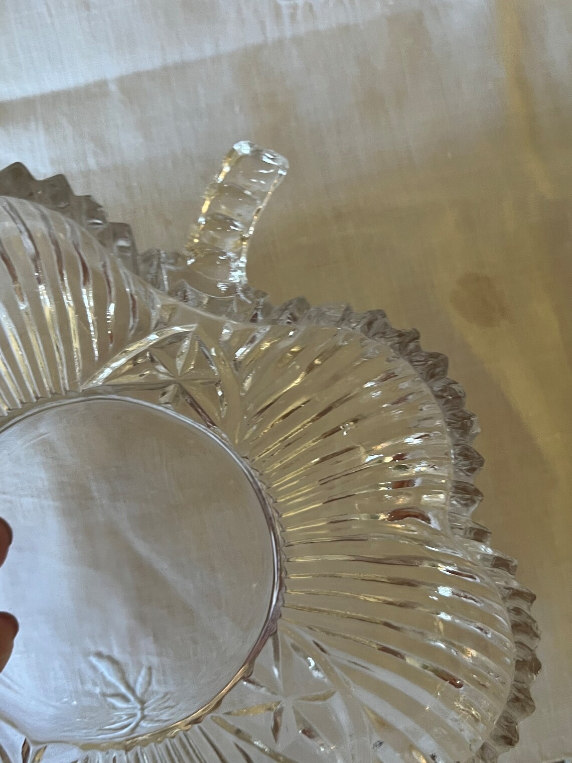 Vintage Pressed Cut Glass Dishes to Use as Candy, Nut, Jewelry or ...