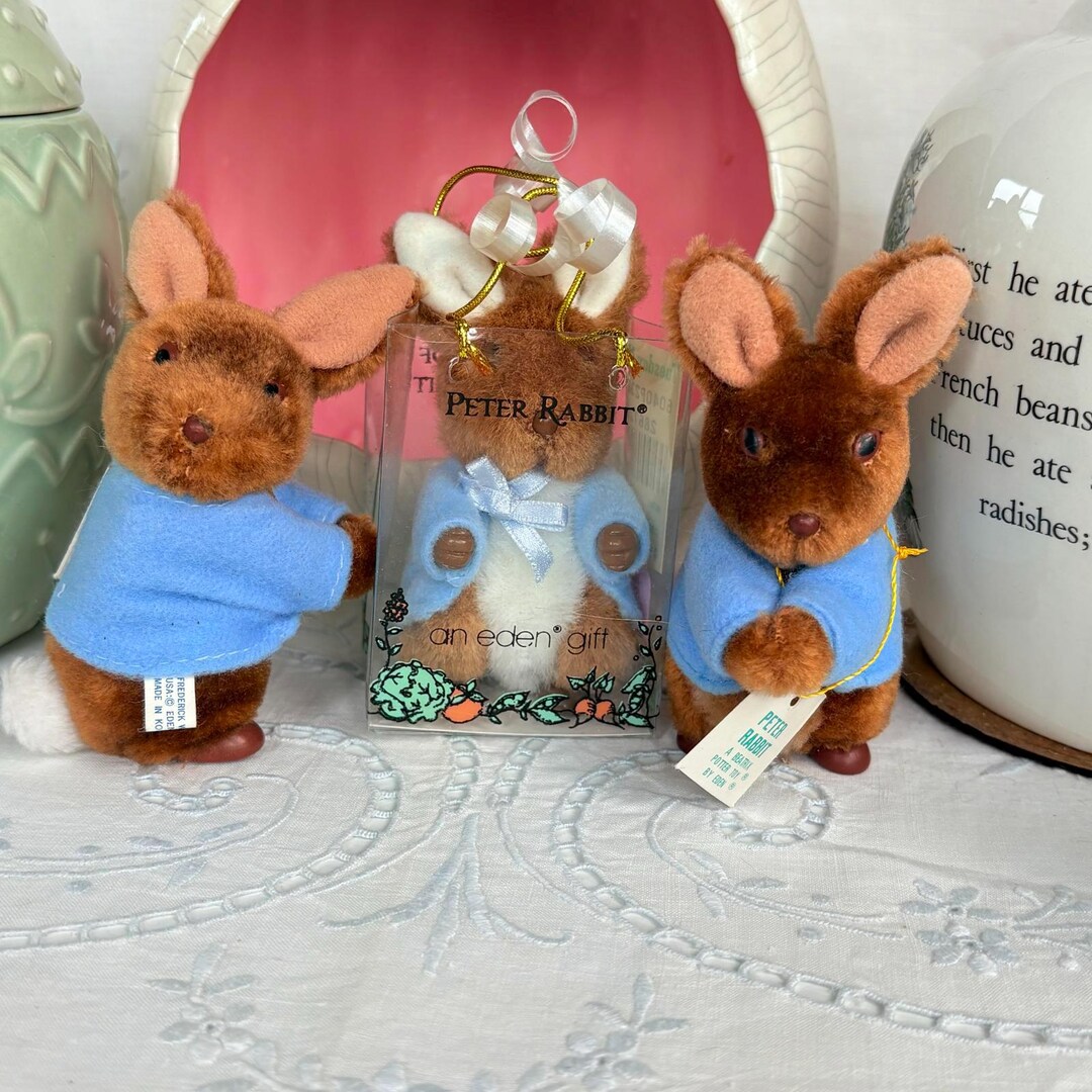 Peter Rabbit Plush Toy Set - Adorable Collectible Figures - Etsy