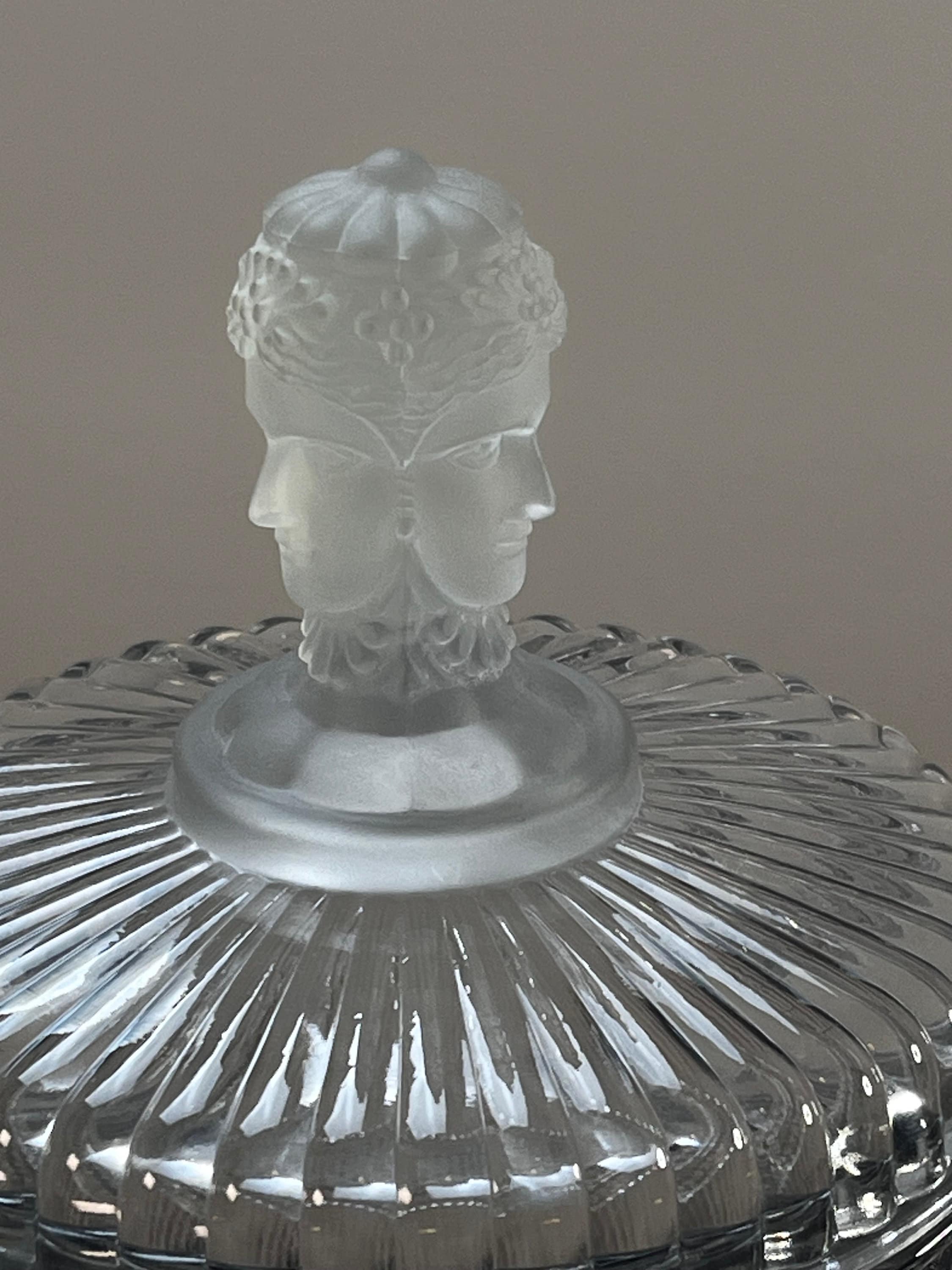 Imperial Glass Biscuit Jar 3 Sisters Made for the Museum of Modern Art ...