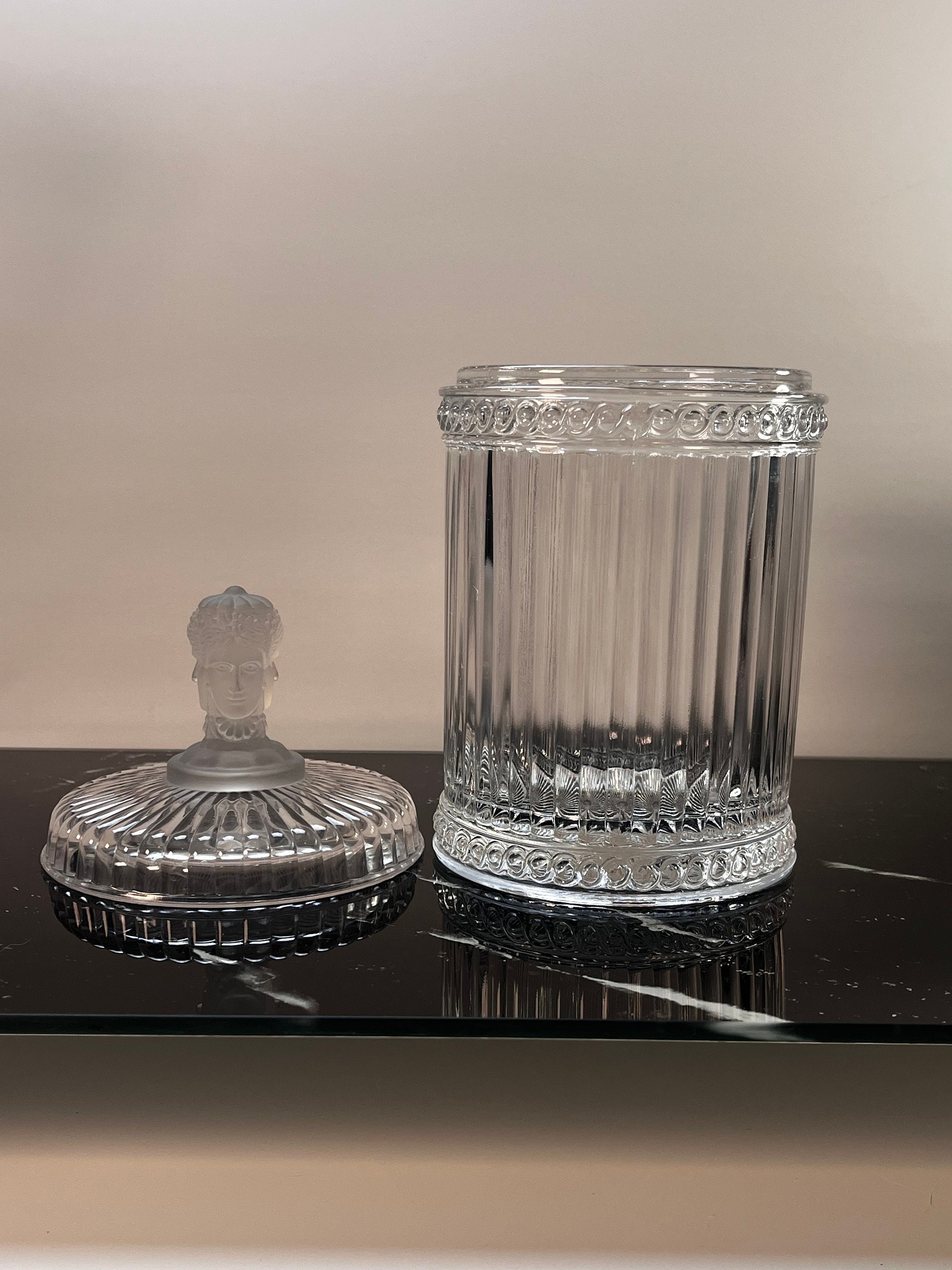 Imperial Glass Biscuit Jar 3 Sisters Made for the Museum of Modern Art ...