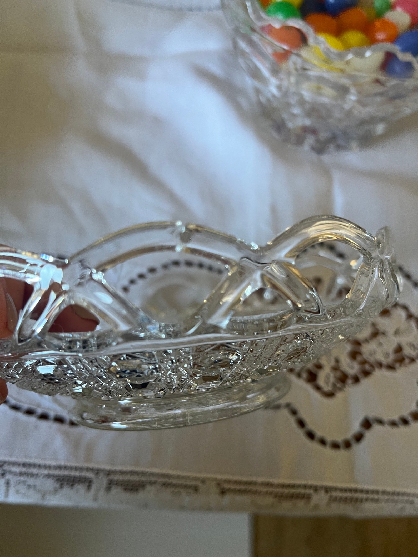 Vintage Pressed Cut Glass Dishes to Use as Candy, Nut, Jewelry or ...