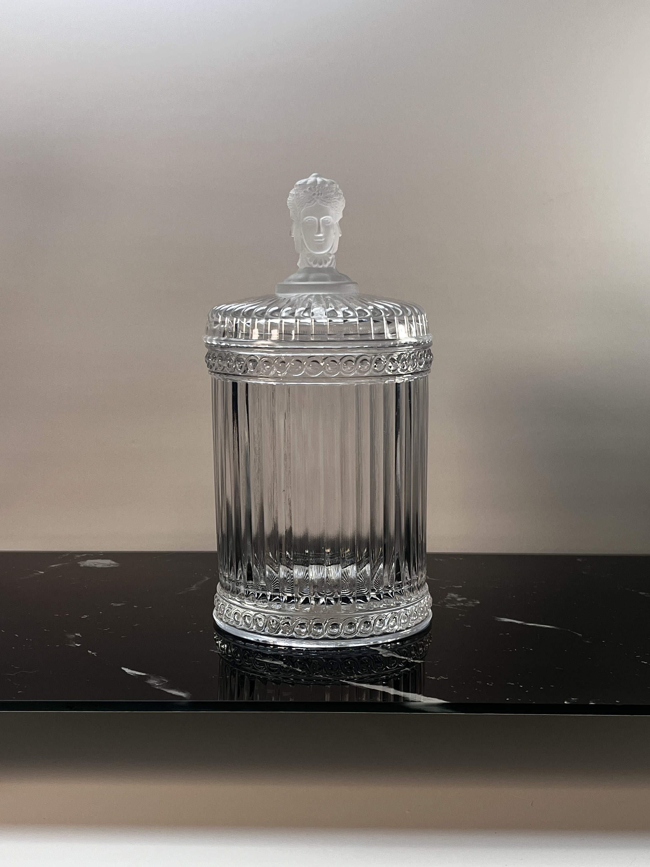 Imperial Glass Biscuit Jar 3 Sisters Made for the Museum of Modern Art ...