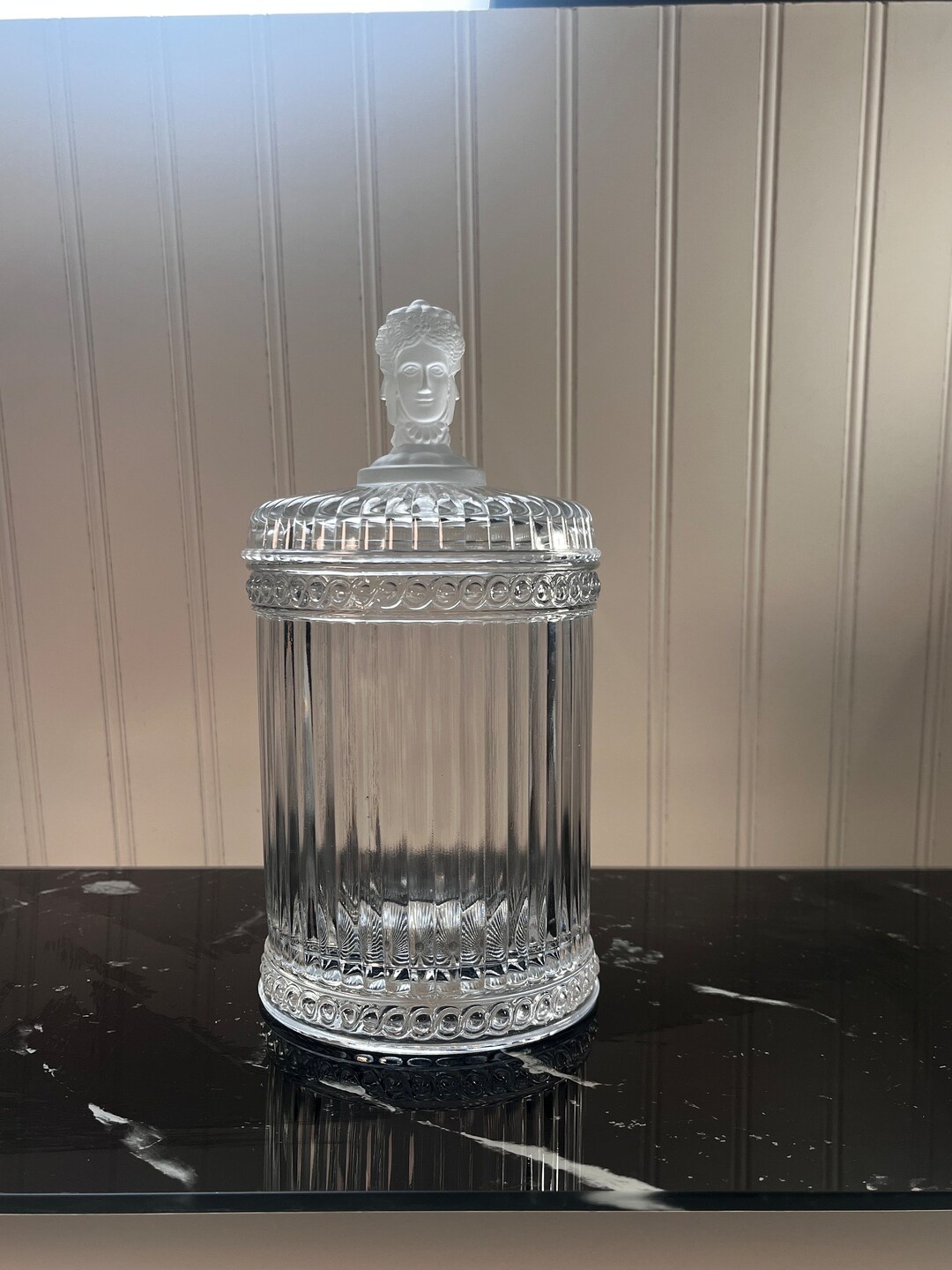 Imperial Glass Biscuit Jar 3 Sisters Made for the Museum of Modern Art ...