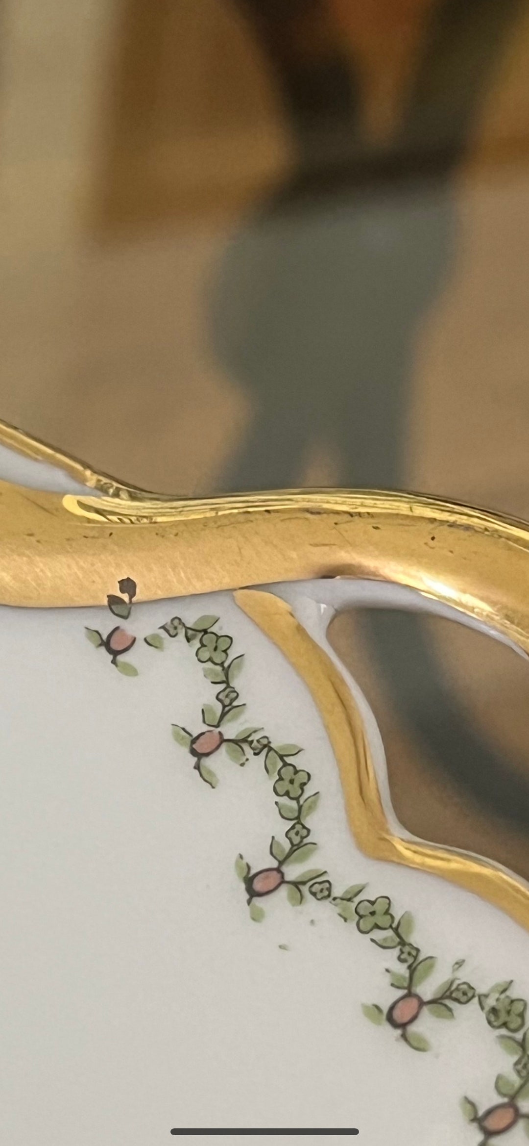 Ch Field Haviland Limoges GOA France Platter With Gold Open Handles and ...