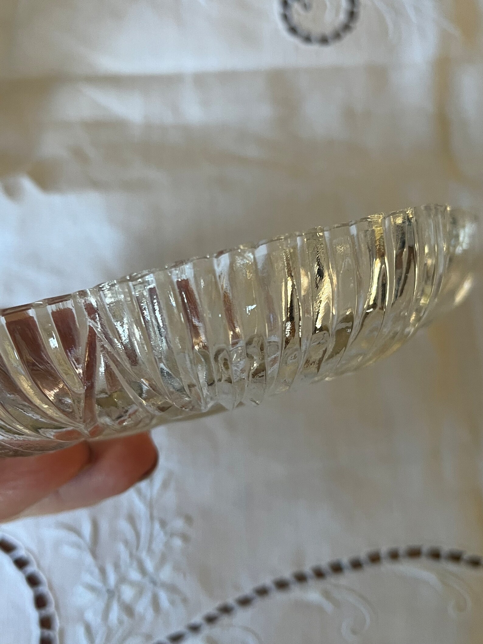 Vintage Pressed Cut Glass Dishes to Use as Candy, Nut, Jewelry or ...