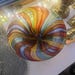 Badash Handmade Art Glass Bowl: Multicolor Swirl Pedestal, 11" - Etsy