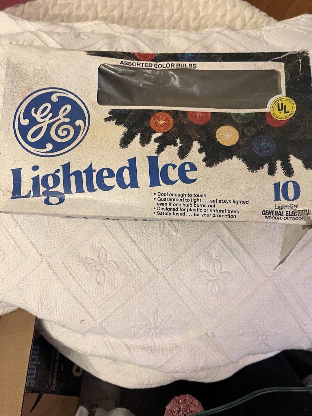 Vintage GE Lighted Ice Set Strand Colors Christmas Lights Tested - Etsy