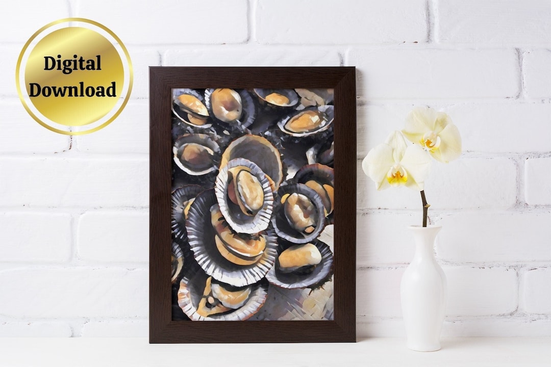 Opihi Print, Downloadable Print, Printable Modern, Abstract Painting ...