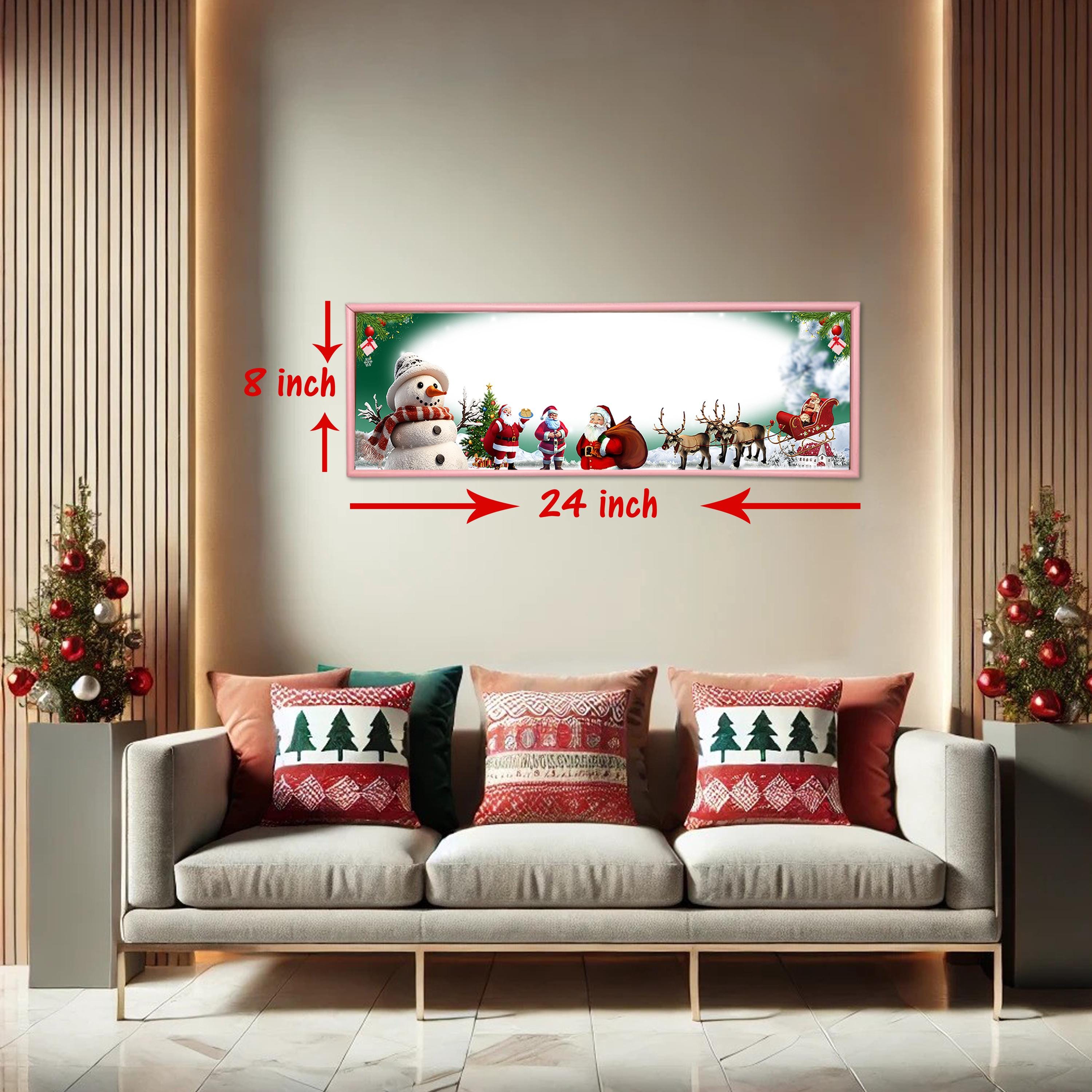 Personalized Name Art, Framed Name Poster, Christmas Wall Art, Modern ...