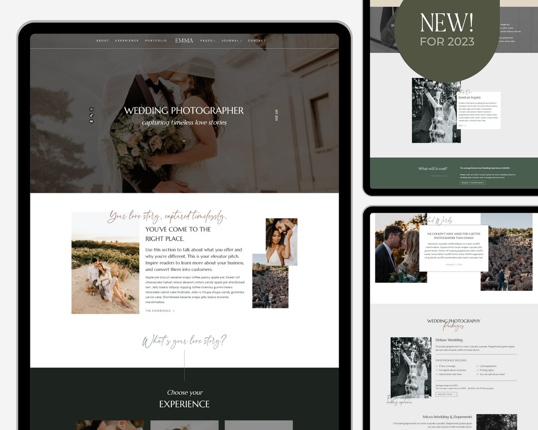 NEW Feminine Wordpress Theme 2024 EMMA Kadence Child Theme - Etsy Canada
