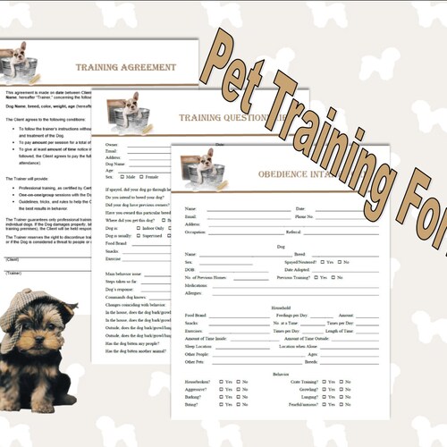 Blue AKC Scent Work Printable Competition Dog Training Forms - Etsy