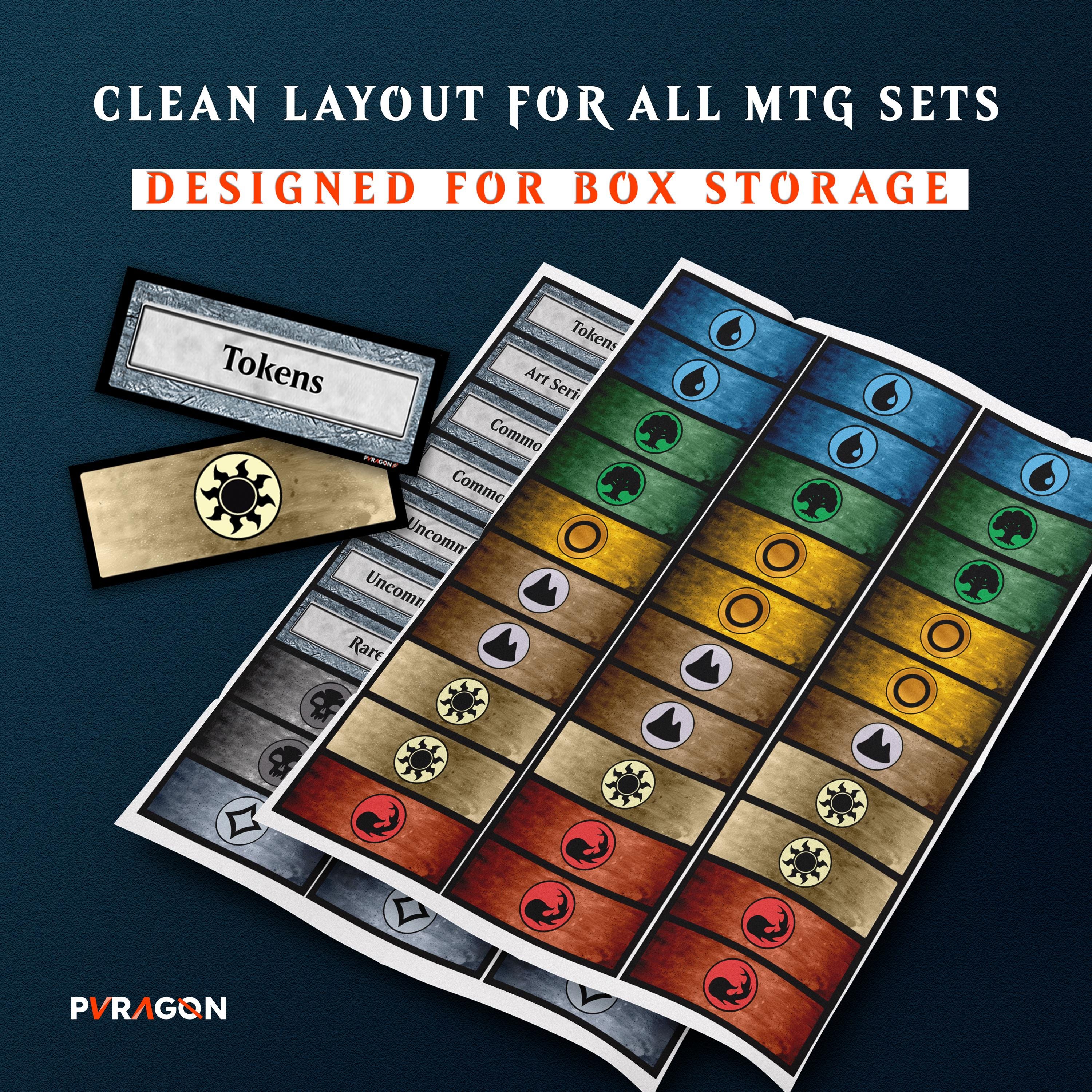 Magic: the Gathering Storage Labels | Printable Compact Design for ...
