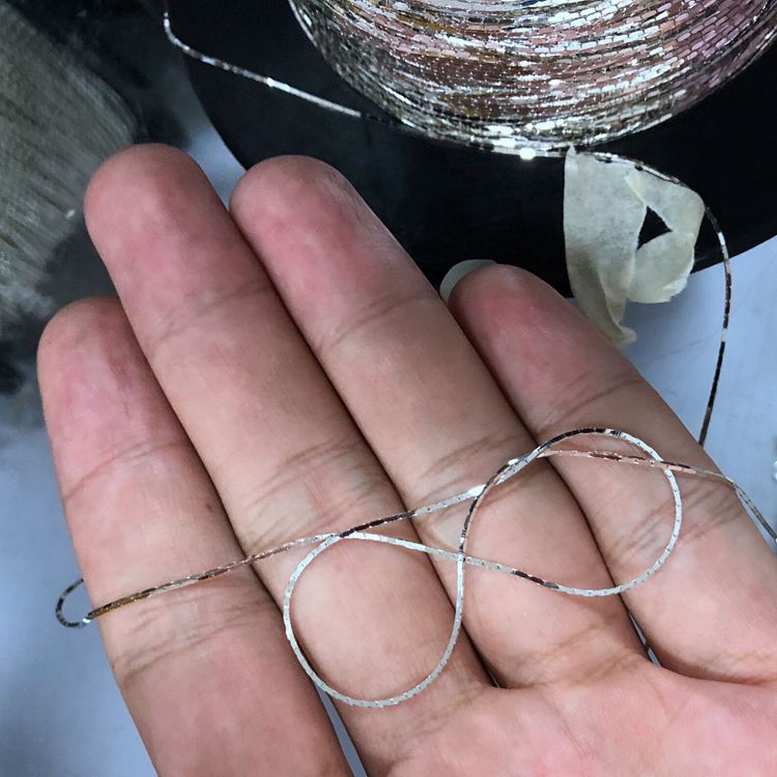 Sterling Silver Grain Bali Chain Solid Silver Cable Chain 3.2 Feet 925 ...