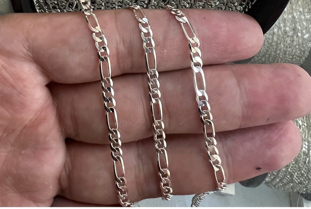 Sterling Silver Flat O-shaped Chain Unfinished Chain Bulk 925 Sterling ...