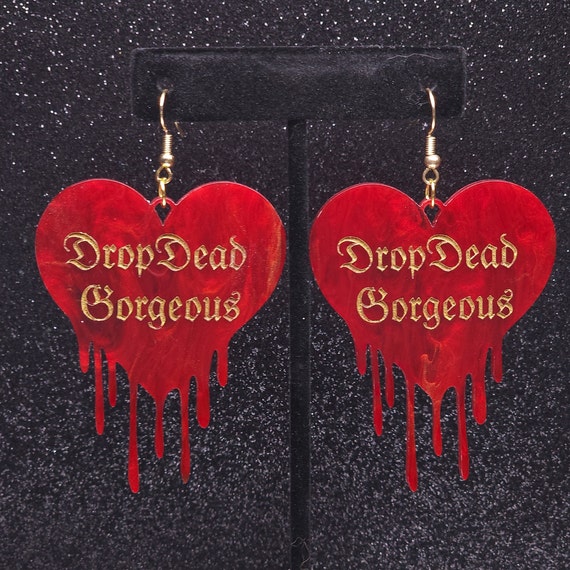 Dripping Heart drop Dead Gorgeous Laser Cut - Etsy