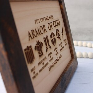 The Armor of God Sign Decor Full Armor of God Father Gift Fathers Day ...