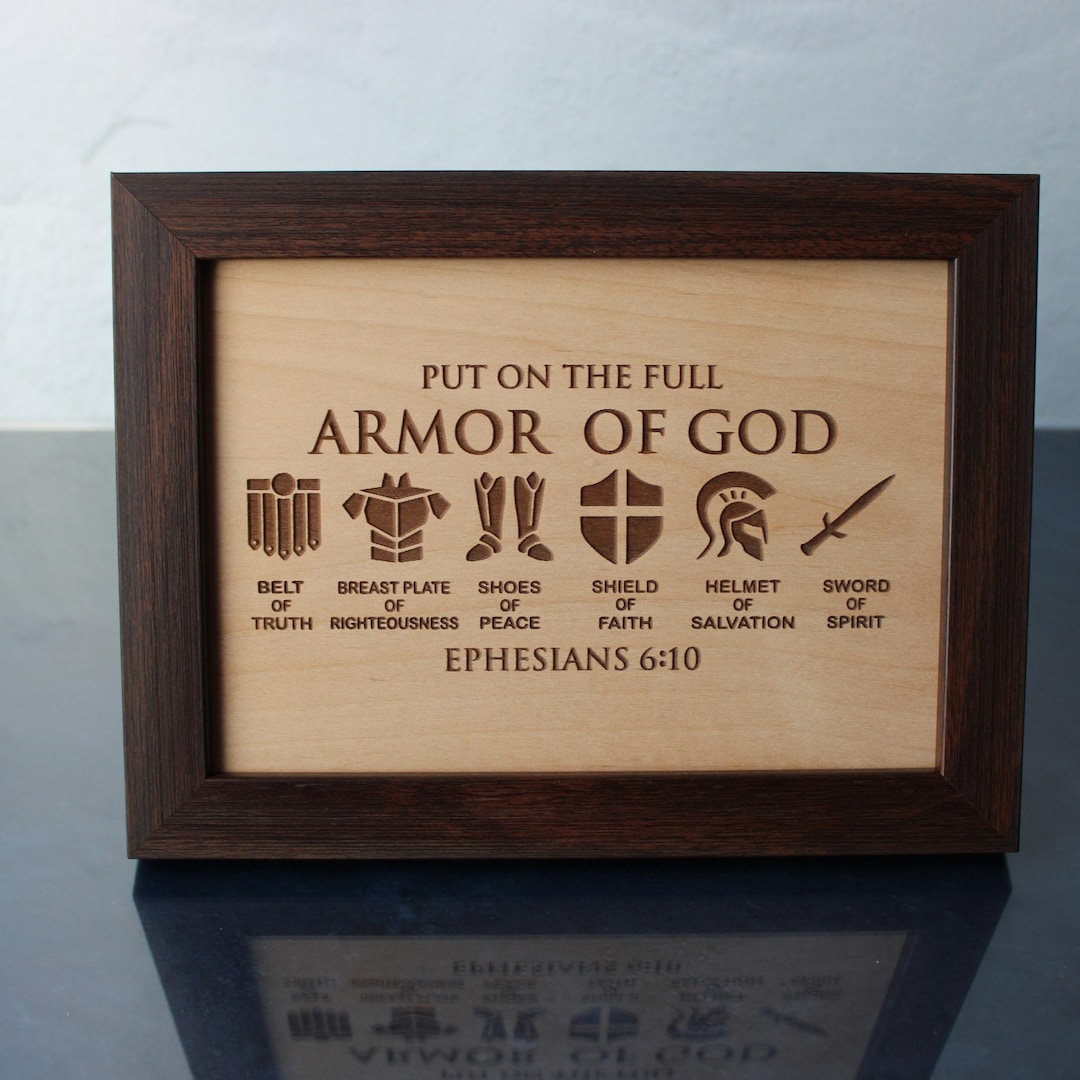 The Armor of God Sign Decor Full Armor of God Father Gift Fathers Day ...