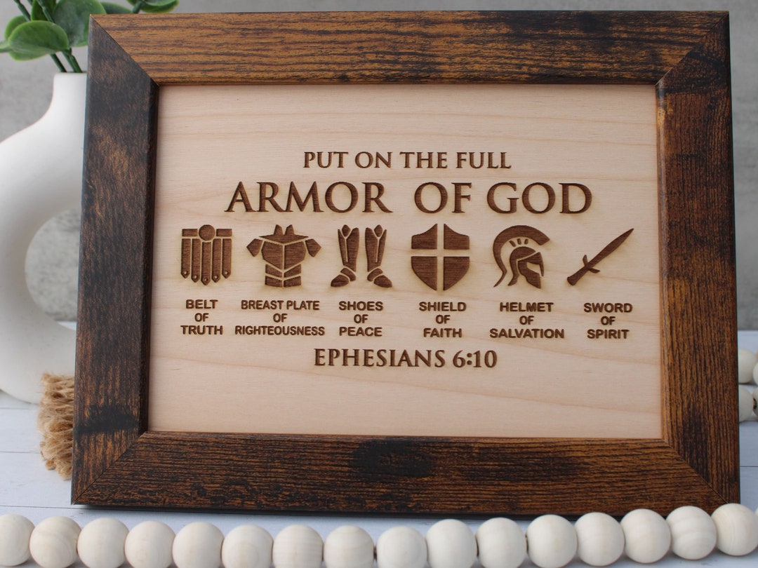 The Armor of God Sign Decor Full Armor of God Father Gift Fathers Day ...