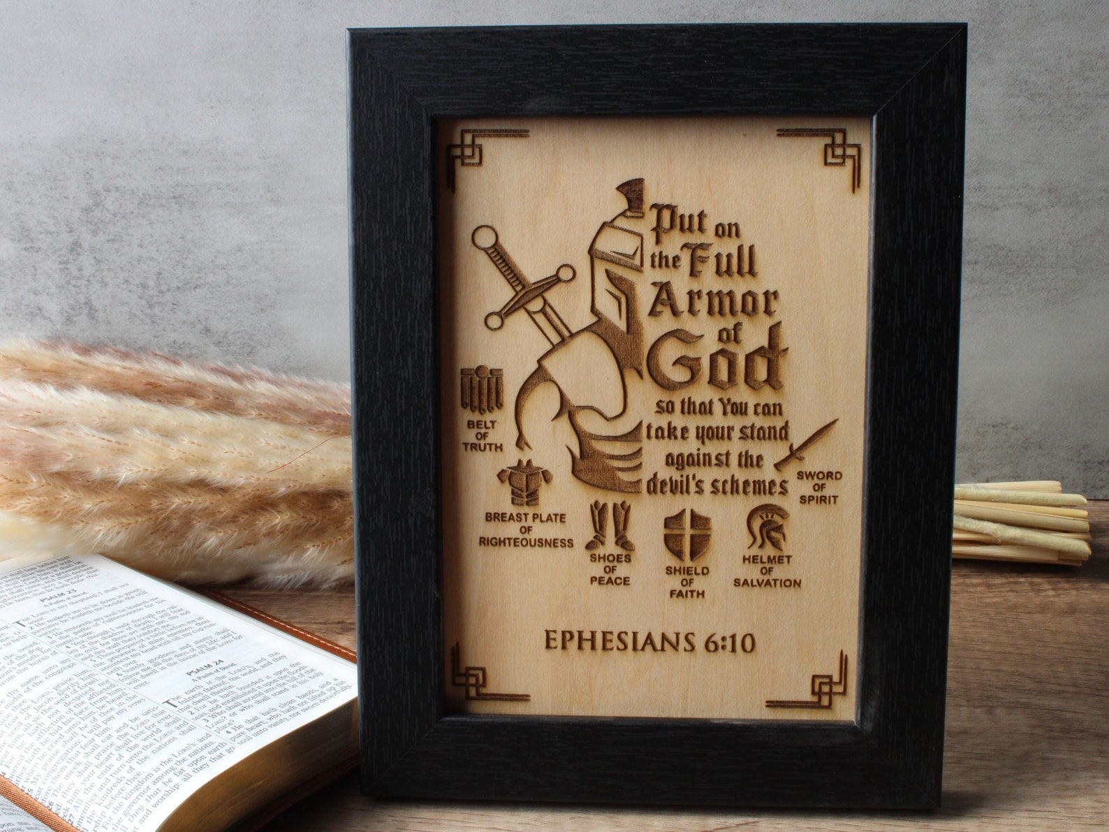The Armor of God Decor Full Armor of God Father Gift Fathers Day Gift ...