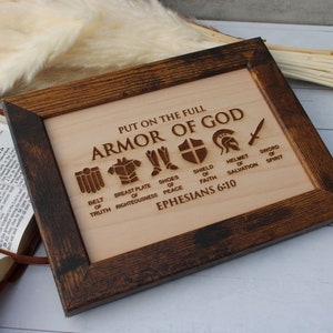 The Armor of God Sign Decor Full Armor of God Father Gift Fathers Day ...