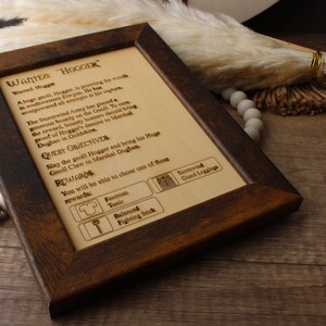 Wanted: hogger Classic Wow Quest Engraved Wood Sign, World of Warcraft ...