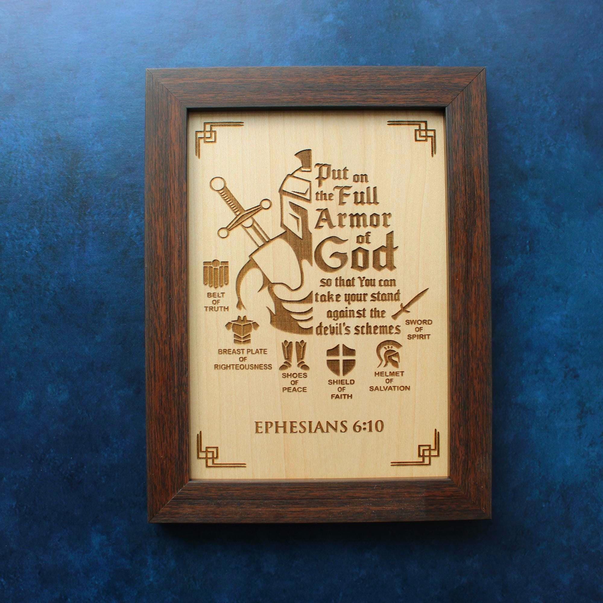 The Armor of God Decor Full Armor of God Father Gift Fathers Day Gift ...