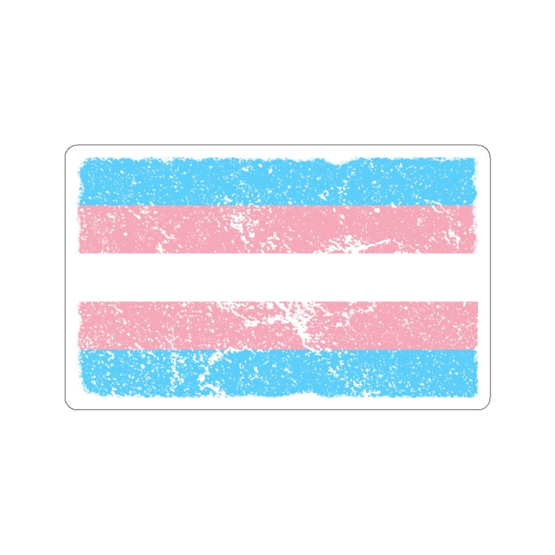 Transgender Pride Flag Vinyl Decal Sticker - Etsy