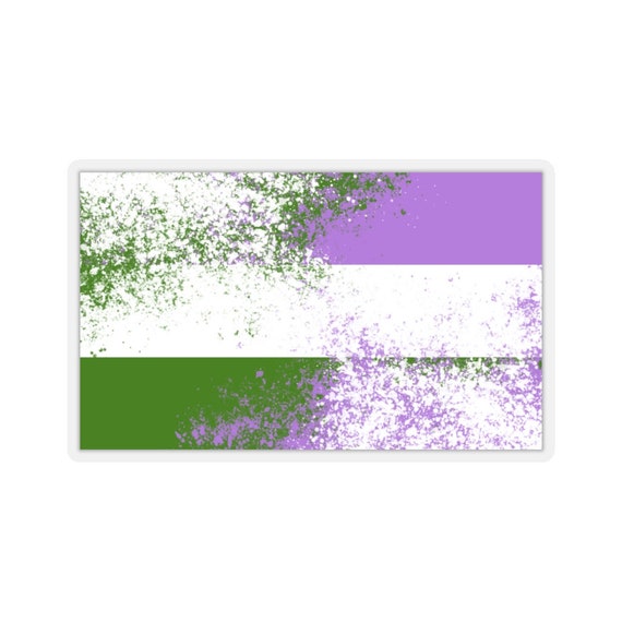 Genderqueer Pride Flag Vinyl Decal Sticker - Etsy