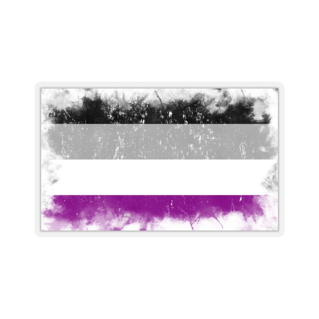 Ace Asexual Pride Flag Vinyl Decal Sticker - Etsy