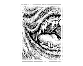 Creepy Smile Decal - Etsy