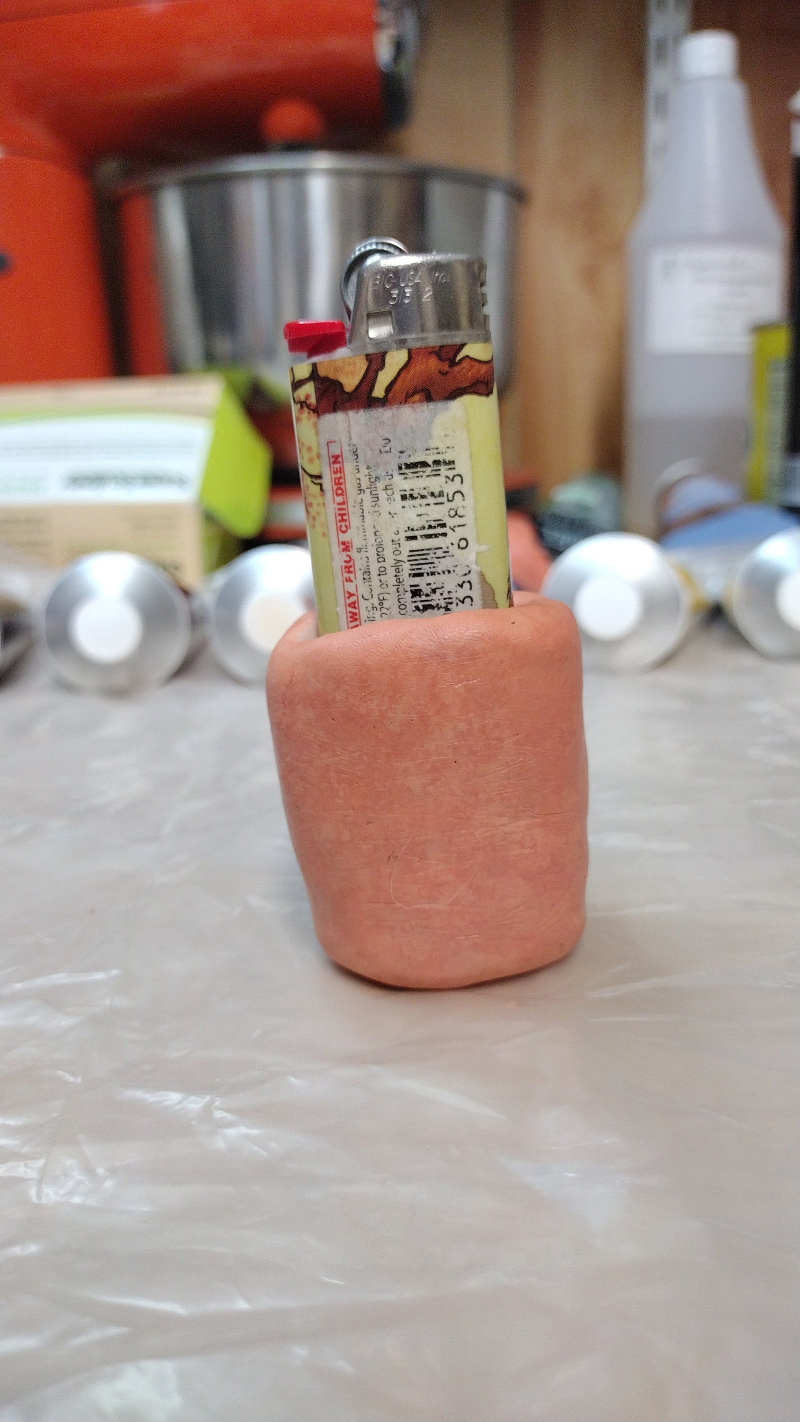 Lighter Lips Handsculpted Clay Lighter Sleeve - Etsy