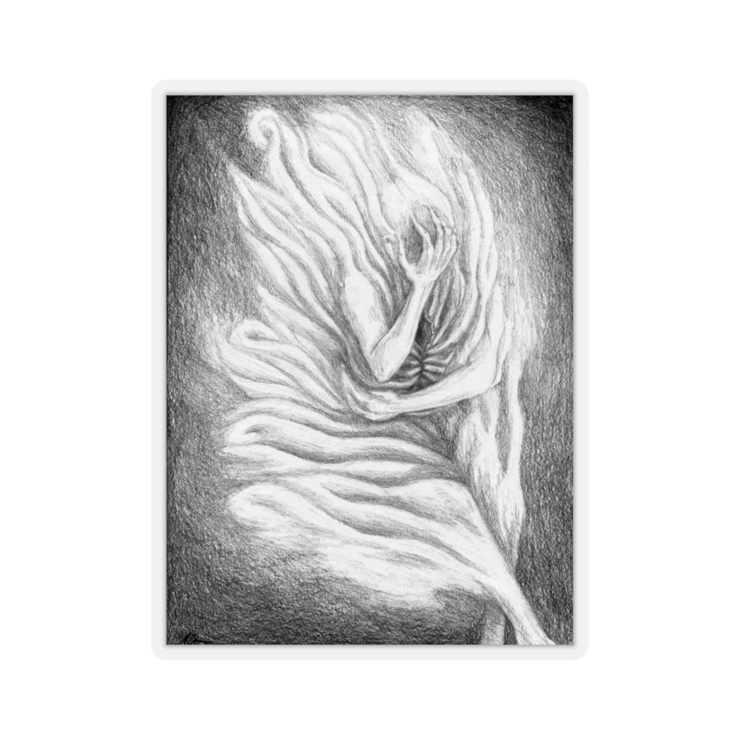 Grief Vinyl Sticker Original Dark Art Decal - Etsy