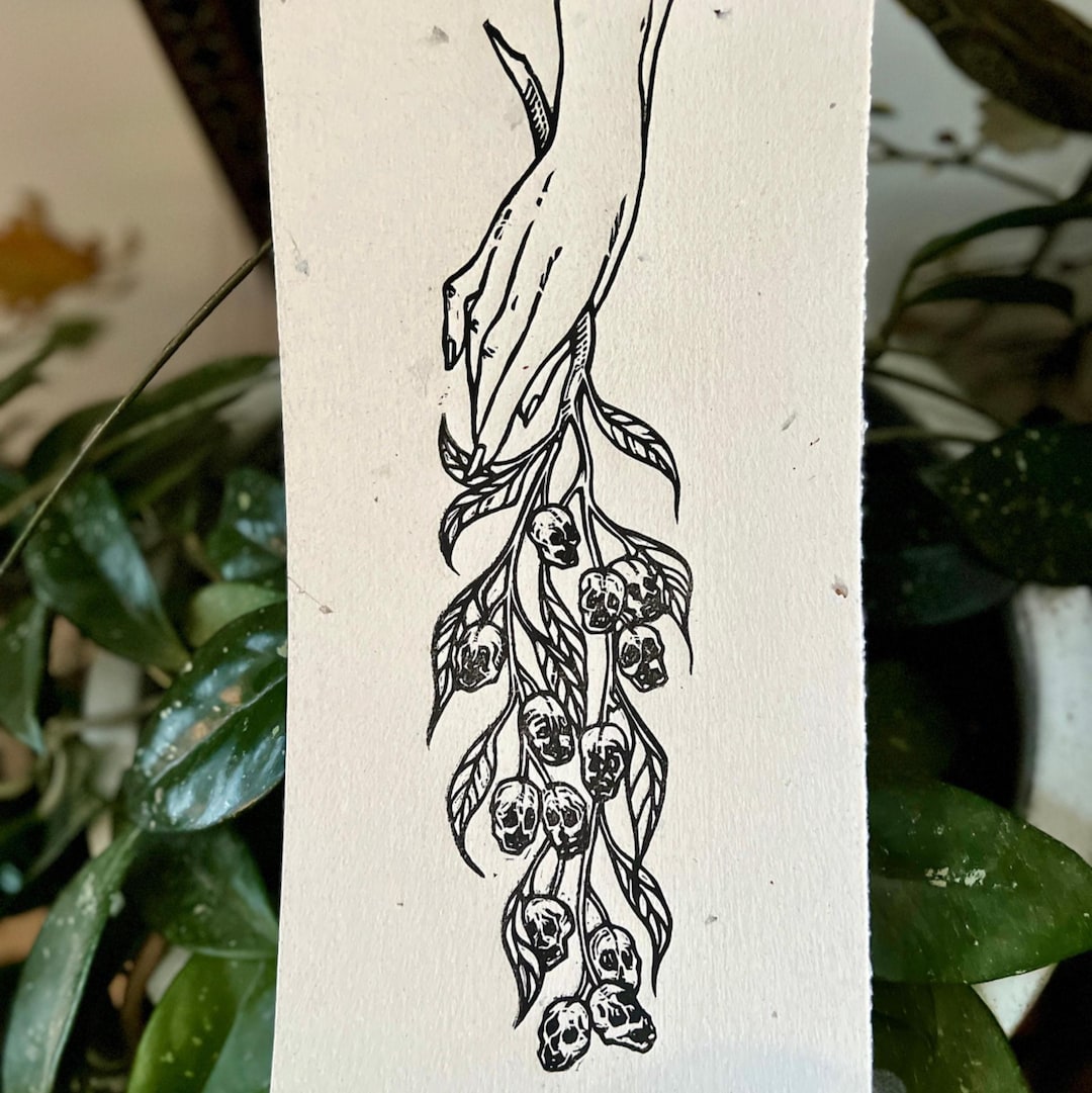 Snapdragon Seed Pod Linocut Print: Victorian Hand Art on Cotton Rag ...