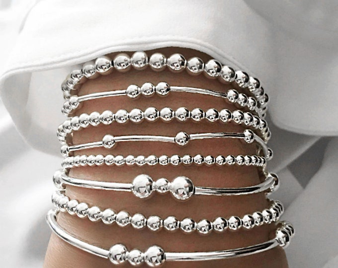 Sterling Silver Fully Adjustable Bangle Bracelet - Etsy