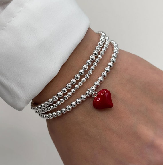 Tiffany and co red heart bracelet store