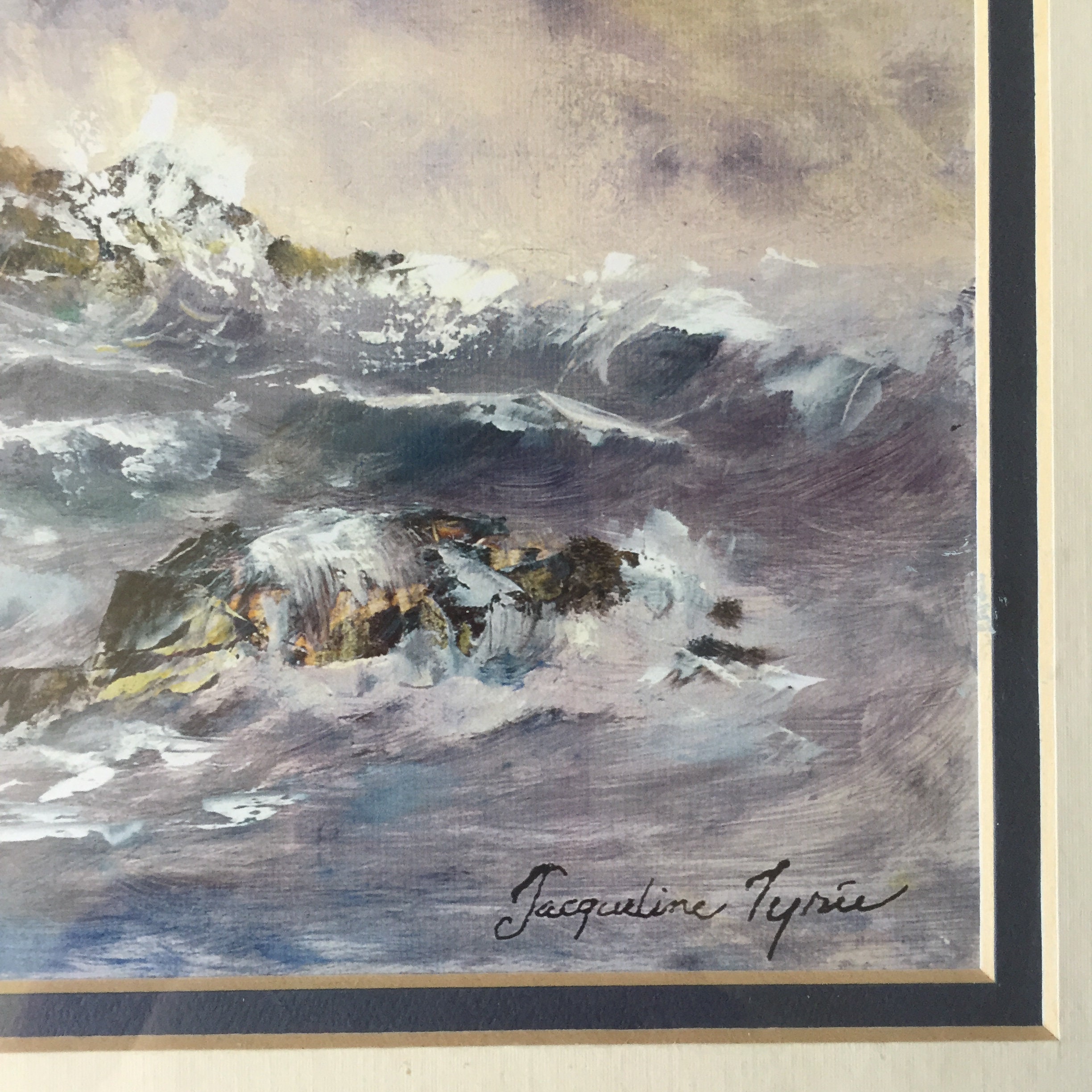 Watercolor Print Vintage Art by Artist Jacqueline Tyree 17 X 14 Framed ...